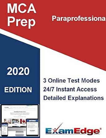 Amazon.com: MCA Paraprofessional (ParPro) Certification Practice tests ...
