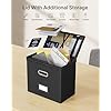 Amazon.com: Oterri 1 Pack File Organizer Boxes with Lids, File Box with ...