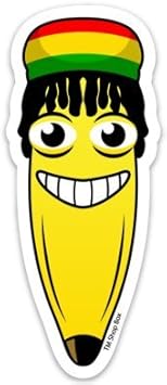 Amazon.com: Reggae Rasta Banana Premium Vinyl Sticker Indoor - Outdoor ...