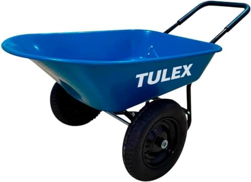 Amazon.com: 2 Wheel Wheelbarrow, 330 Pounds Capacity Yard Cart with ...