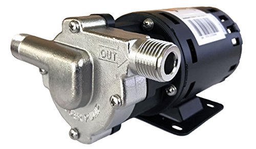 CHUGGER PUMP CPSS-IN-1 Stainless Steel 115 Volt Inline Home Brewing ...