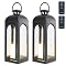 Amazon.com: 2 Pack Large Luxury Lantern Decorative Tall 20 Inches Black ...