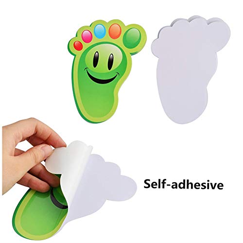 30 Pairs Kids Footprint Stickers for Classroom Floor Lineup - Want It All