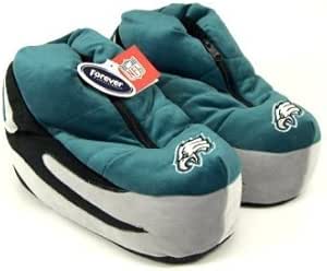 Amazon.com : Philadelphia Eagles Plush NFL Sneaker Slippers : Sports ...