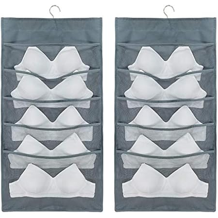 Hanging Storage - 30 Pockets Hanging Closet wardrobe Storage Bra ...