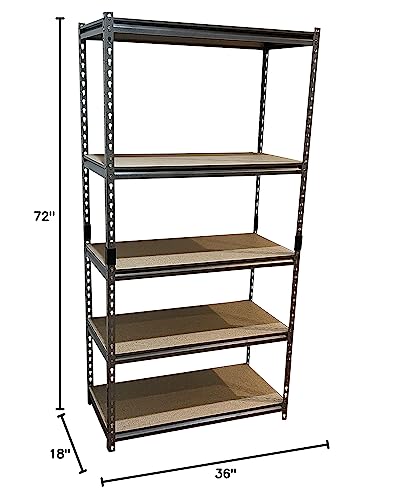 Snapklik.com : Juggernaut Storage Indoor Outdoor 72 Inch 5 Tier Steel ...