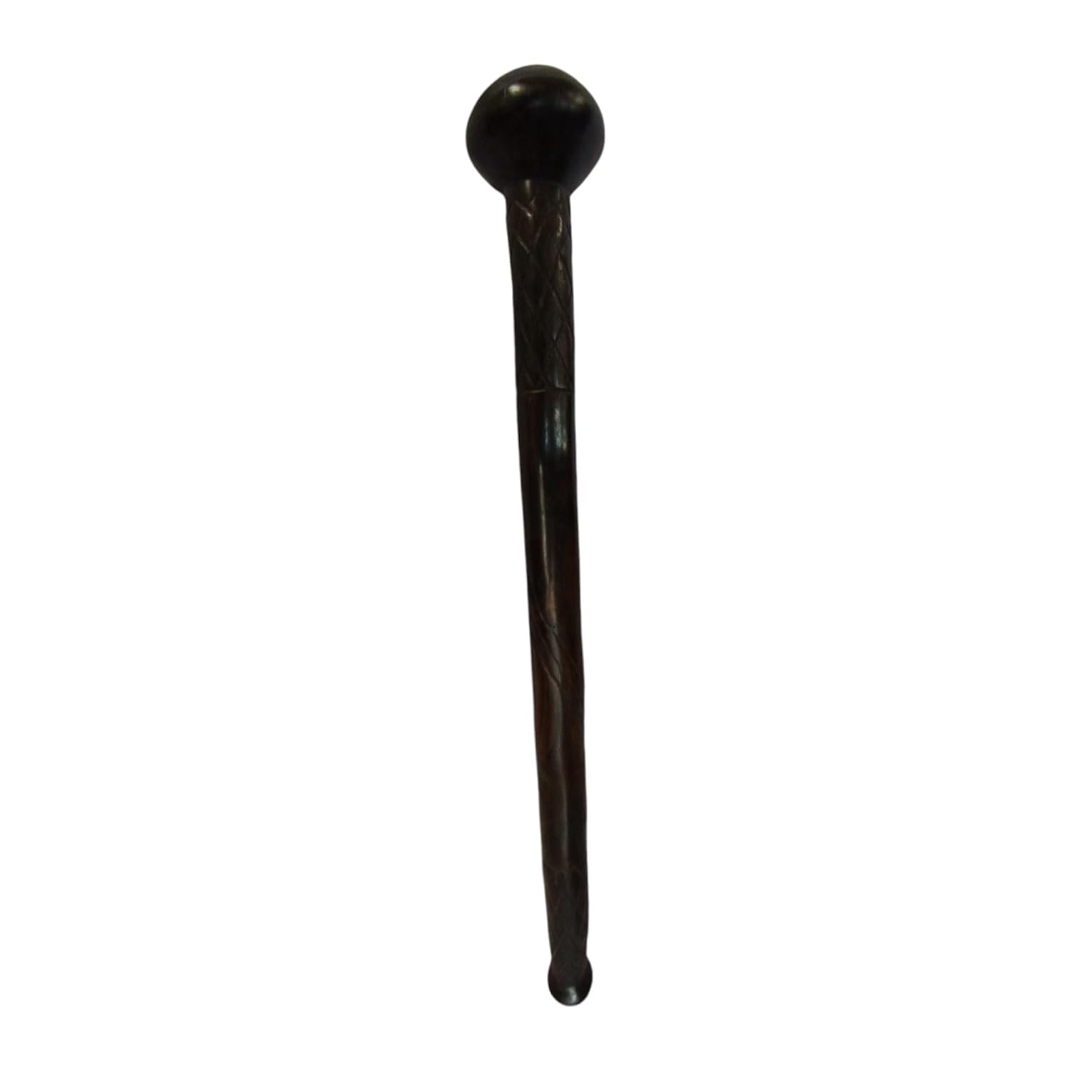 Amazon.com: Maasai Ebony Wood Rungu Stick, Carved from ebony wood ...
