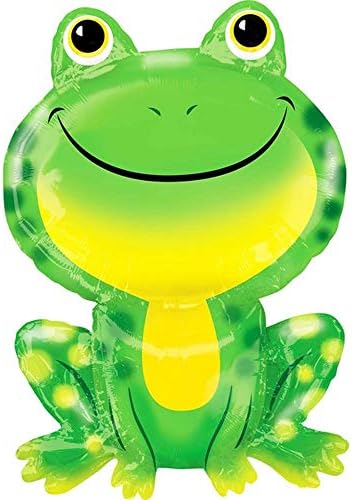 Amazon.com: Anagram Mr Froggy Supershape Foil Balloon (One Size ...