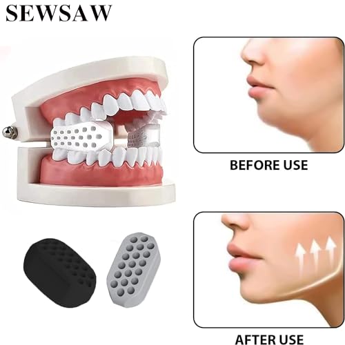 SEWSAW Jawline Trainer Jaw Exerciser for Men and Women Jaw Muscle ...