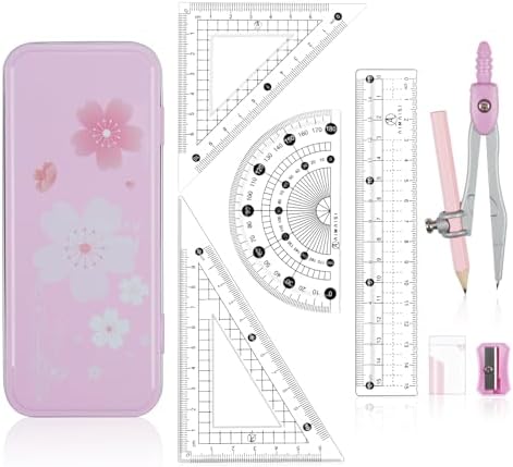 Maths Set | Compass Maths Protractor and Compass Set | Triangle Ruler ...