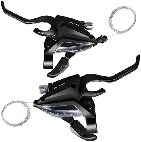 Amazon.com : CHMEFLY Bike Shifter ST-EF500 3x7, Black Bike Shift/Brake Lever Set 21 Speed with ...