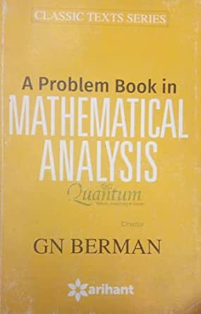 Amazon.in: Buy A Problem Book In Mathematical Analysis by GN Berman ...