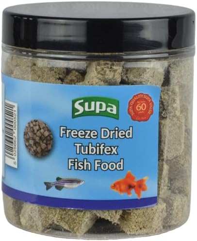 Supa Natural Tubifex Cubes, 30 grams, Highly Nutritious Protein Rich ...