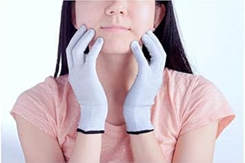 Amazon.com: Gloves for protection against electromagnetic radiation in silver fiber, EMF ...
