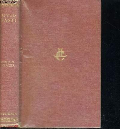 Ovid's Fasti: Ovid; Sir James G. Frazer (Trans. ): Books - Amazon.ca