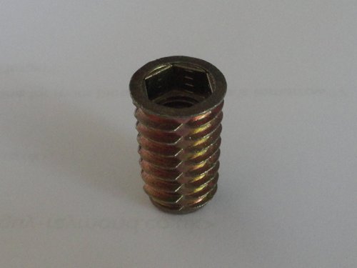 M10 x 25mm Threaded Wood Type D Insert Nuts Pack of 50 : Amazon.co.uk ...