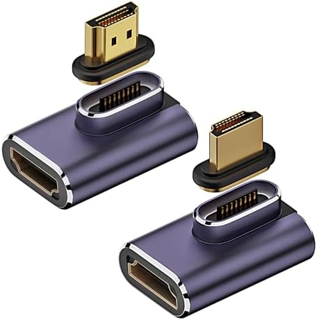 Amazon.com: AreMe 8K HDMI 2.1 Right Angle Adapter (2 Pack), Left&Right ...