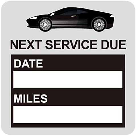 Amazon.com: Oil Change Stickers Static Cling,2inch 60pcs Black Square ...