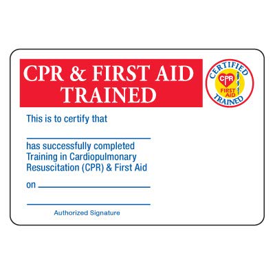 Amazon.com: Wallet Card-CPR & First AID TRAI.Photo : Health & Household