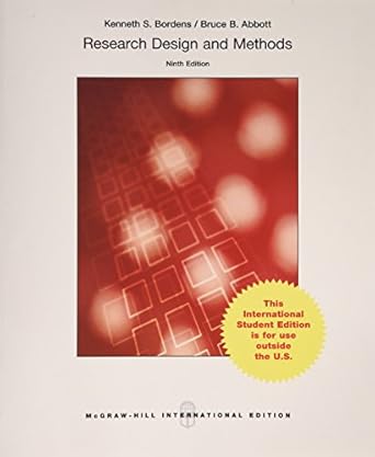 Research Design and Methods A Process Approach: Kenneth S. Bordens ...