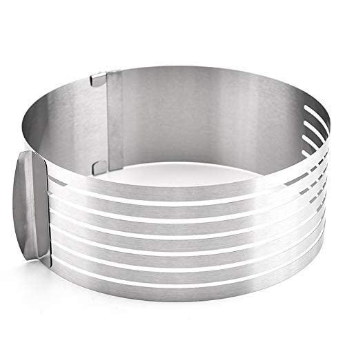 Buy Bake Mitra Stainless Steel Cake Ring Adjustable Cutter Cake Pastry ...