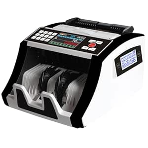 Money Counting Machine, Automatic Multi-Currency Bill Counter with LCD ...