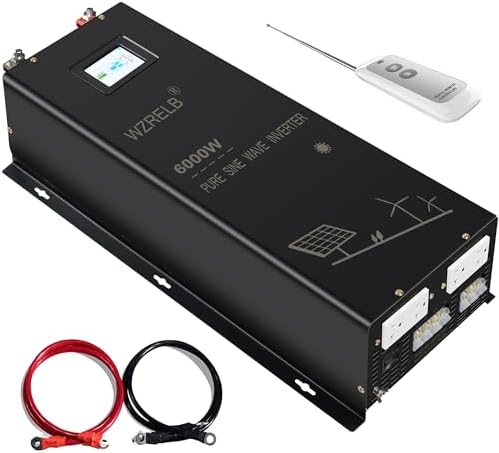 Amazon.com: WZRELB 6000W 48V Pure Sine Wave Inverter,48 Volt DC to AC ...
