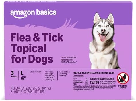 Amazon.com : Amazon Basics Flea and Tick Topical Treatment and ...