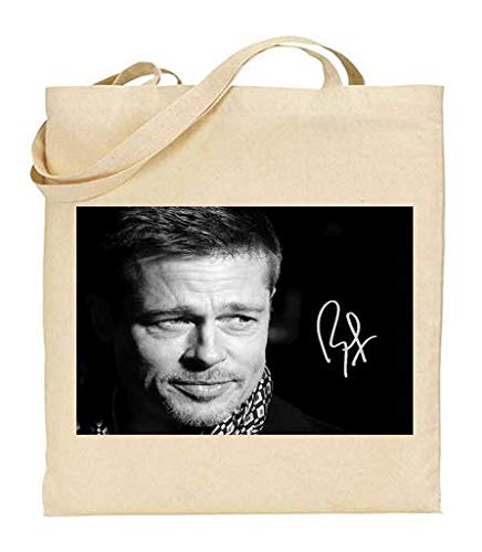 Buy Shopper Tote Bag Cotton Canvas Cool Icon Stars Brad Pitt Movie ...