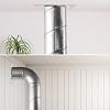 Amazon.com: Vent Systems 4" Inch Duct Connector Flange with Square ...