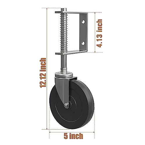 Snapklik.com : Uscaster Gate Wheel 5inch Gate Caster For Wooden Gate ...