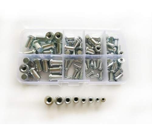 80Pcs M3 M4 M5 M6 Waterproof Riveted Nuts Rivets Seal Closed Type Nut ...