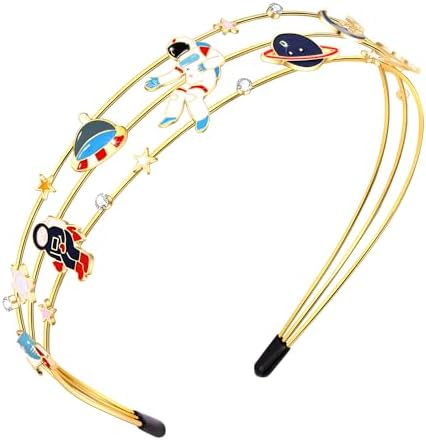 Amazon.com : mokkia Astronaut Headband for Women Space Hair Accessories ...