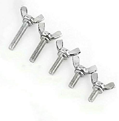 MEC M5 Metric Wing Bolt,10mm 12mm 15mm 20mm 25mm Length Stainless Steel ...
