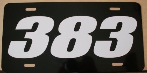 Amazon.com: 383 ENGINE SIZE METAL LICENSE PLATE 6X12 FITS DODGE ...