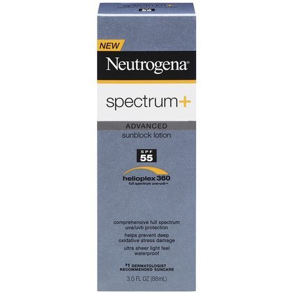 Amazon.com: Neutrogena Spectrum and Sunblock, SPF 55, 3 Ounce : Beauty ...