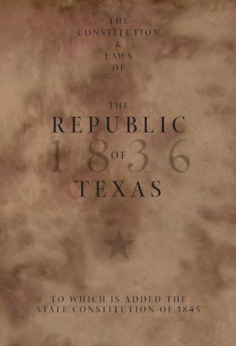 Amazon.com: The Constitution and Laws of the Republic of Texas, to ...