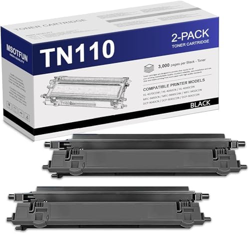 Amazon.com: TN 110 TN110BK Toner Cartridge Replacement for Brother ...