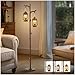 68" Rustic Farmhouse Tree Trunk Floor Lamp Country Brown Finish Wood ...