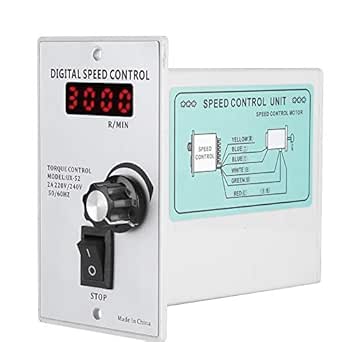 Amazon.co.jp: AC 220V 50Hz Digital Motor Speed Controller - Stepless ...
