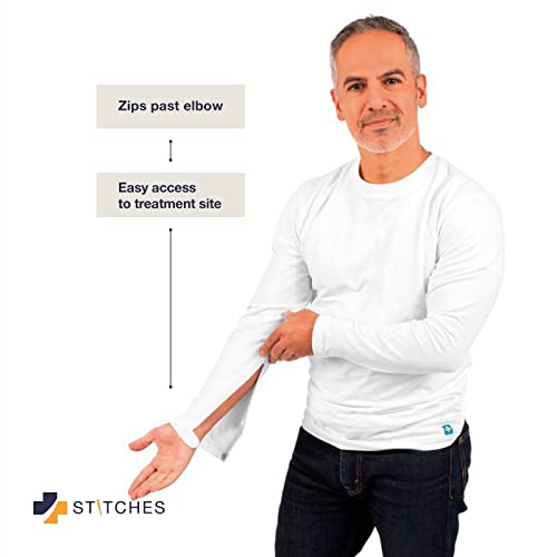 Buy Stitches Mens Dialysis Shirt | Fistula Access with Discreet ...