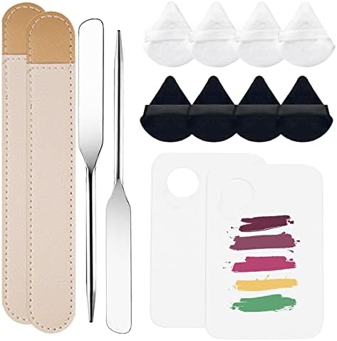 Amazon.com: 14pcs Makeup Spatula Korean tool, Stainless Steel Spatula ...