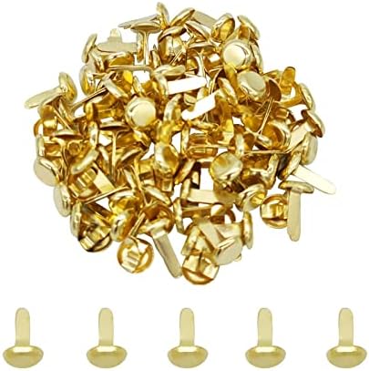 Mebamce 100pcs Multicolor Split Pins Round Scrapbooking Brads Split ...