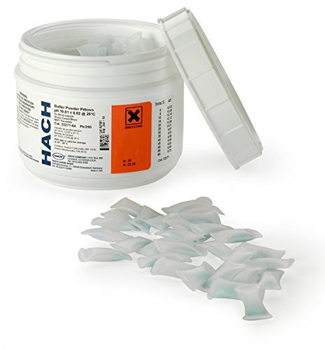 Hach 2227164 Buffer Powder Pillows, pH 10.00 (NIST), Color-Coded Blue ...