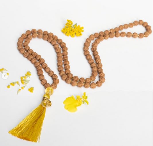 GemsMart Real Bij 4 mukhi rudraksha mala original certified Genuine ...