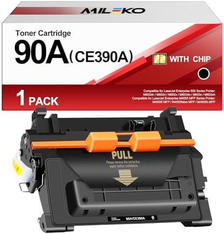 Amazon.com: MILEKO 90A Toner Cartridge Replacement for HP 90A CE390A ...