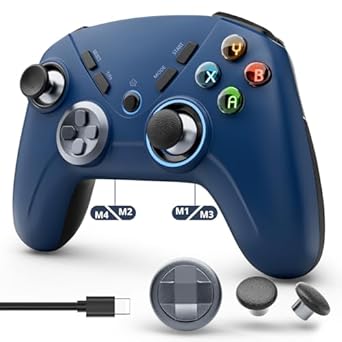 Amazon.com: Kujian Wireless Gaming Controller for PC, Switch, Steam, Luna, Android, iOS ...