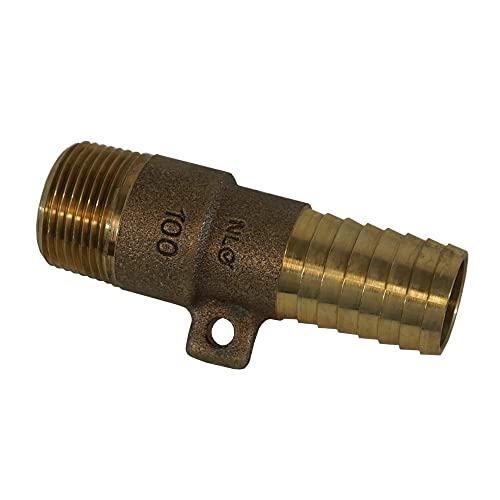Snapklik.com : No Lead Bronze Male Insert Rope Adapter