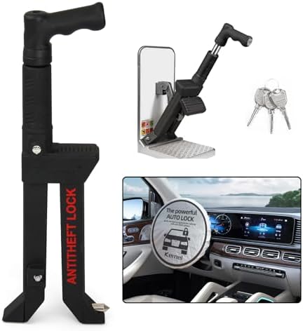 Brake Pedal Lock, Anti Theft Car Device, Brake or Clutch Pedal Deadbolt ...