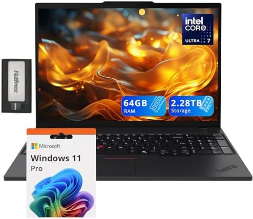 Amazon.com: Lenovo ThinkPad T16 G3 16" WUXGA Laptop, Intel Ultra 7 155U ...